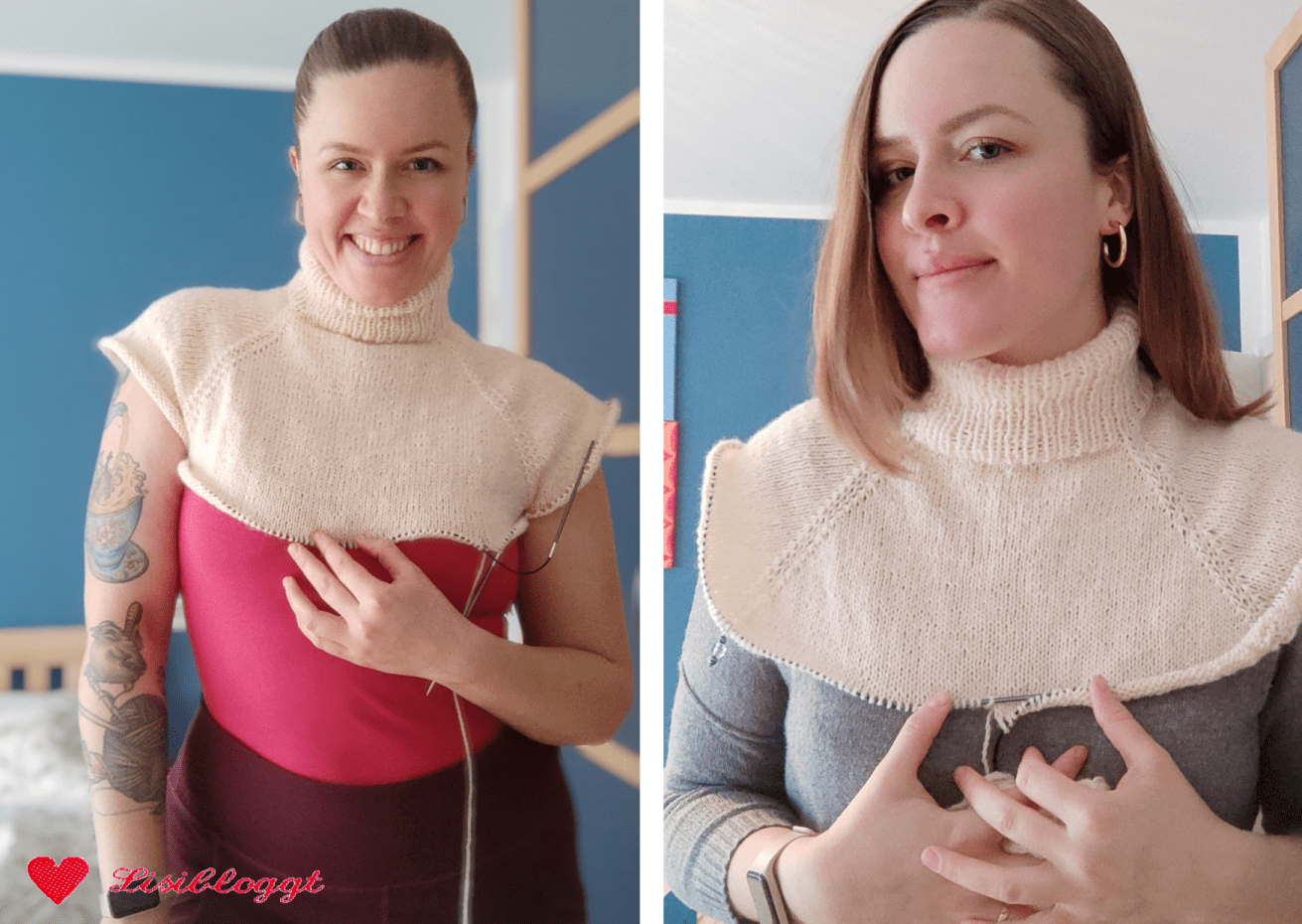 Anleitung: Rollkragen-Pullover „Holly“ stricken | Lisibloggt